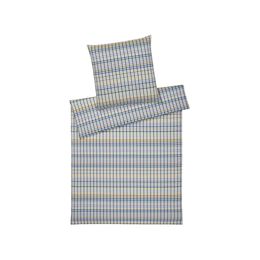 Elegante Bettw&auml;sche Aberdeen in blau gr&uuml;n | Gr.: 40 x 80 cm