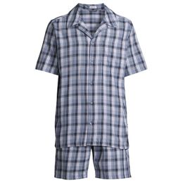 Seidensticker Schlafanzug Classic Twill in Mood indigo | Gr.: 52