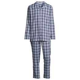 Seidensticker Schlafanzug Classic Twill in Mood indigo | Gr.: 50