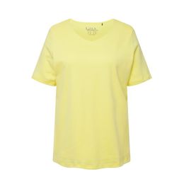 Ulla Popken Shirt in zitronengelb | Gr.: 62/64