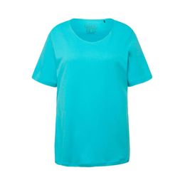Ulla Popken Shirt in tiefes aqua | Gr.: 58-60