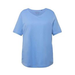 Ulla Popken Shirt in wolkenblau | Gr.: 62/64