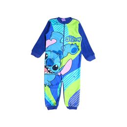 Lilo and Stitch Lilo & Stitch Overall Fleece Schlafanzug Disney Stitch in Blau | Gr.: 116