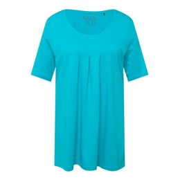 Ulla Popken Shirt in tiefes aqua | Gr.: 50-52