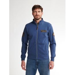 PETROL INDUSTRIES Strickjacke mit Logo Kenosha in Blau | Gr.: L