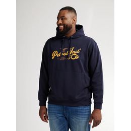PETROL INDUSTRIES Plus-Size Artwork Hoodie Flagstaff in Blau | Gr.: 6XL