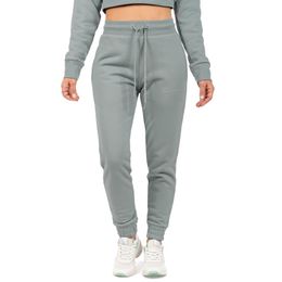 Reichstadt Damen Slim Fit Jogginghose Marken-Stick in Grey | Gr.: L