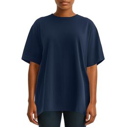 Reichstadt Damen Regular Fit T-Shirt Shoulder Drop in Dark Blue | Gr.: S