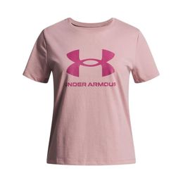 Under Armour Sportshirt "Big Logo T-Shirt" in Pink | Gr.: M