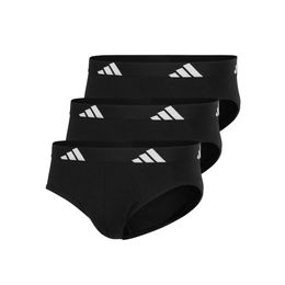 Adidas 3er Pack Brief Active Flex Cotton in Schwarz | Gr.: M
