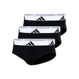 Adidas 3er Pack Brief Active Flex Cotton in Schwarz | Gr.: M