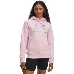 Under Armour Hoodie "Rival Shimmer Hoodie Fleece" in Pink | Gr.: M
