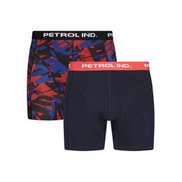 PETROL INDUSTRIES 2er-Pack Boxershorts Coral in Blau | Gr.: M