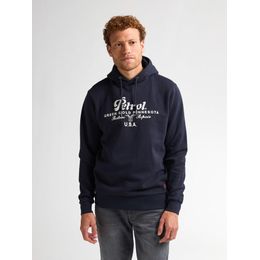 PETROL INDUSTRIES Artwork Hoodie Yankton in Blau | Gr.: L