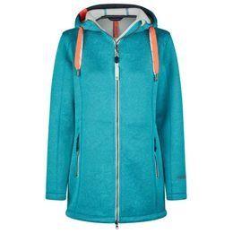 Salzhaut Strickfleecemantel T&Auml;RGERN in Scuba Blue | Gr.: L