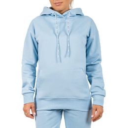 Reichstadt Damen Relaxed Fit Hoodie Marken-Stick in Baby Blue | Gr.: M
