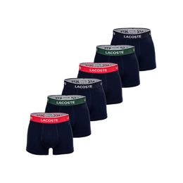 Lacoste Boxershort 6er Pack in Dunkelblau/Gr&uuml;n/Rot | Gr.: XXL