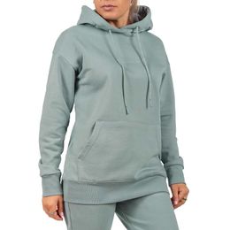 Reichstadt Damen Relaxed Fit Hoodie Marken-Stick in Grey | Gr.: M