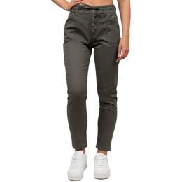 Cipo & Baxx Cipo & Baxx Damen Regular Fit Hose Mid Waist in Khaki | Gr.: W27/L32