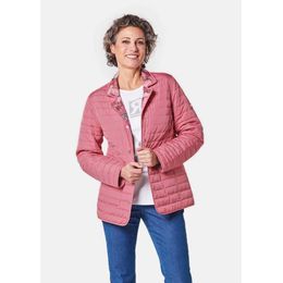 GOLDNER Leichte Steppjacke mit Wendefunktion in magnolie / gebl&uuml;mt | Gr.: 48
