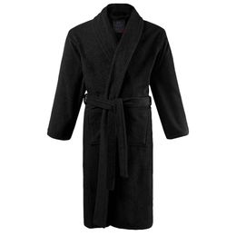 JP1880 Bademantel in schwarz | Gr.: 4XL