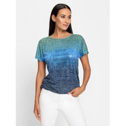Heine Shirt in marine-bedruckt | Gr.: 40
