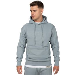 Reichstadt Herren Regular Fit Hoodie Marken-Stick in Grey | Gr.: XS
