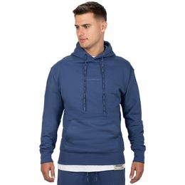 Reichstadt Herren Regular Fit Hoodie Marken-Stick in Dark Blue | Gr.: L