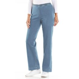 WITT Damen Schlupfjeans mit weitem Bein, blue-bleached, Größe 44