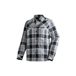 Funktionshemd Maier Sports "Camquadri M", Damen, Gr. 46, Normalgr&ouml;&szlig;en, grau (kieselgrau), OBERSTOFF 1: 57% BAUMWOLLE, 43% VISKOSE; OBERSTOFF 2: 100% POLYESTER, Hemden, wattiertes Herren Hemd warmes Fleecematerial