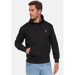MIKON Herren Kapuzensweatshirtschwarz, Gr. XL, unifarben, 65% Baumwolle, 35% Polyester, Sweatshirts, im modischen Design