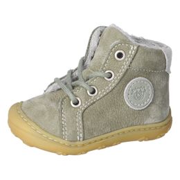 Lauflernschuh Pepino BY RICOSTA "Georgie WMS: Normal", Baby, Gr. 24, eukalyptus, Leder, Schuhe Lauflernschuh, Winterschuh mit Weiten-Me&szlig;system, Gr&ouml;&szlig;enschablone zum Download