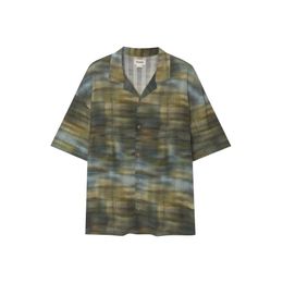 Pull&Bear Pull&bear Hemd Herren Gr&ouml;&szlig;e M marine / opal / khaki / oliv