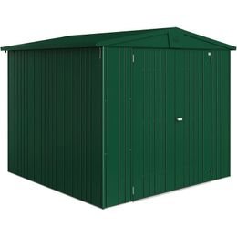 BioHort Gerätehaus »Europa Gr. 4, verschiedene Farben« Qualitäts-Geräteschuppen aus Metall dunkelgrün