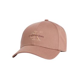 Calvin Klein Jeans Baseball Cap »MONO LOGO EMBRO CAP« Logostickerei Cognac