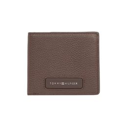 Tommy Hilfiger Geldbörse »TH MONOGRAM MINI CC WALLET«, Men Geldbeutel, Kartenetui, Portemonnaie mit Logoschriftzug braun