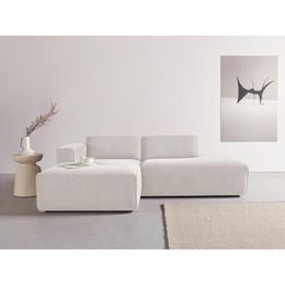 Andas Ecksofa »Noord mit Kedernaht, Breite 227 cm, L-Form« mit Kedernaht, Breite 227 cm, Cord, Struktur sand