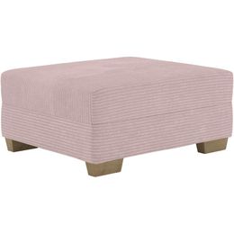 MR. COUCH Hocker »Hilla« Mit DuraSpring-Taschenfederkern, bis 140 kg belastbar Stripes 8626 flamingo