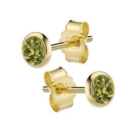 Vivance Paar Ohrstecker »585/- Gelbgold Peridot« gelb + grün one-size Schöne Ohrstecker aus 585/- Gelbgold glanz