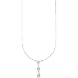 HECHTER PARIS Kette mit Anhänger »Schmuck Geschenk Silber 925 Halsschmuck Halskette mit Anhänger« mit Zirkonia (synth.) silberfarben-kristallweiß...