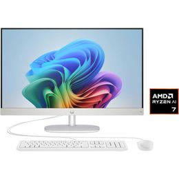 HP All-in-One PC »Next Gen AI 27-ct2073ng« Muschelweiß 2 x USB 2.0 Typ-A, USB-C, 2 x USB-A, HDMI, LAN, Kopfhörer/Mikrofon kombiniert