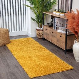 LIVABLISS Hochflor-Teppich &raquo;BORACAY&laquo; rechteckig 37 mm H&ouml;he Flauschig, Langflor, Weich, Wohnzimmer Flurteppich, Grau gelb Obermaterial: 100%...