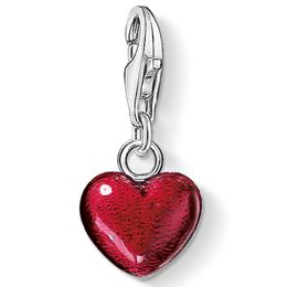 Thomas Sabo Charm-Einhänger »Rotes Herz, 0794-007-10« silberfarben-rot Ikonischer Herz-Charm