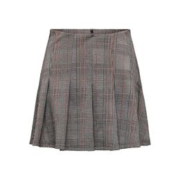 Only Minirock »ONLFINE PLEAT SKIRT BOX JRS« Seal Brown Pattern:Libra checks XL (42) XL (42) Minirock von Only