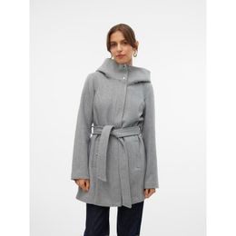 Véro Moda VERO MODA Langjacke »VMPOPLIVA JACKET GA BOO« mit Kapuze Light Grey Melange M M Lange Jacke von Vero Moda