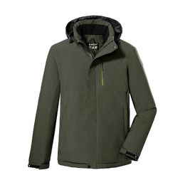 Killtec Outdoorjacke »KOW 68 MN JCKT« Wasserdichte, atmungsaktive Herrenjacke mit einrollbarer Kapuze olivgrün M M Funktionsjacke mit einrollbarer...