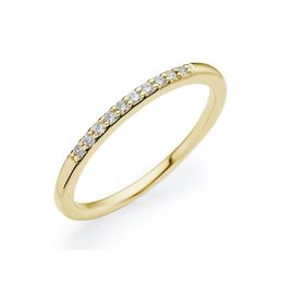 HECHTER PARIS Fingerring »Schmuck Geschenk Silber 925 Damenring Stäbchen« mit Topas gelbgoldfarben-kristallweiß 59 Schlichter, minimalistischer...