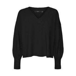 Véro Moda VERO MODA V-Ausschnitt-Pullover »VMJUPITER LS V-NECK PULLOVER BF« Black M M Pullover von Vero Moda