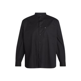 Calvin Klein Big&Tall CALVIN KLEIN BIG&TALL Businesshemd »BT_POPLIN GRANDAD COLLAR SHIRT« in Großen Größen mit Logoprint Ck Black 4XL - N-Gr N-Gr 4XL Hemd von Calvin...