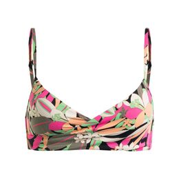 Roxy Bandeau-Bikini-Top »Printed Beach Classics« Anthracite Palm Song S L - Cup B Cup B L Kollektion: „PT Beach Classics"-Kollektion